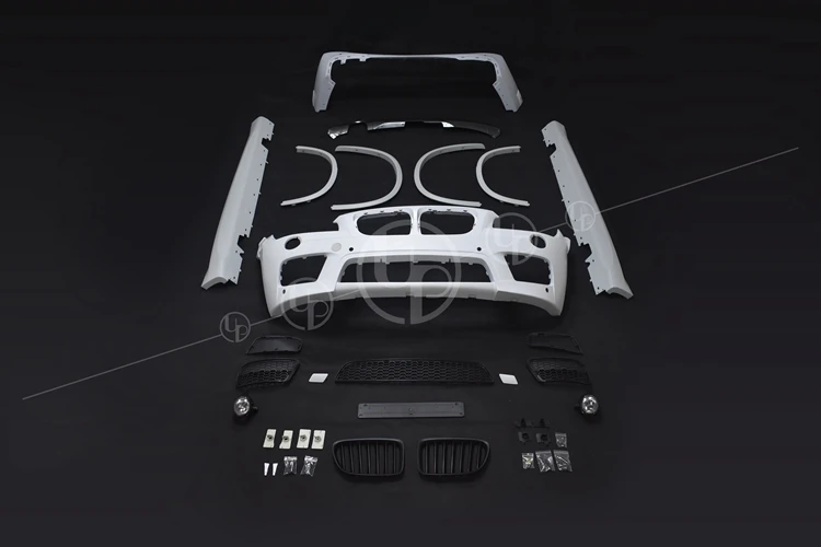 Front Bumper Rear Bumper Side Skirts X1 E84 Upgrade To M-t Style M ...