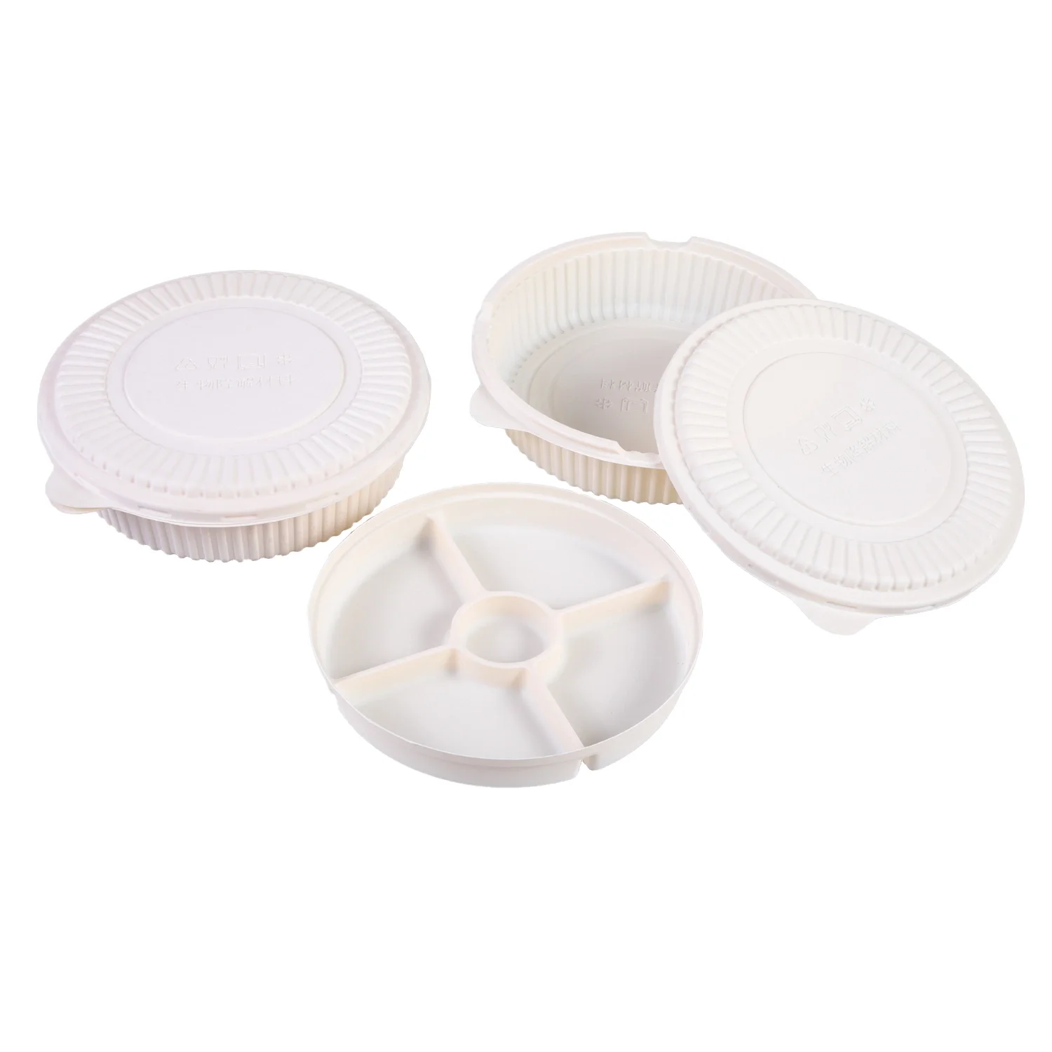 Eco Friendly Disposable Degradable Corn Starch Salad Bowl Disposable ...