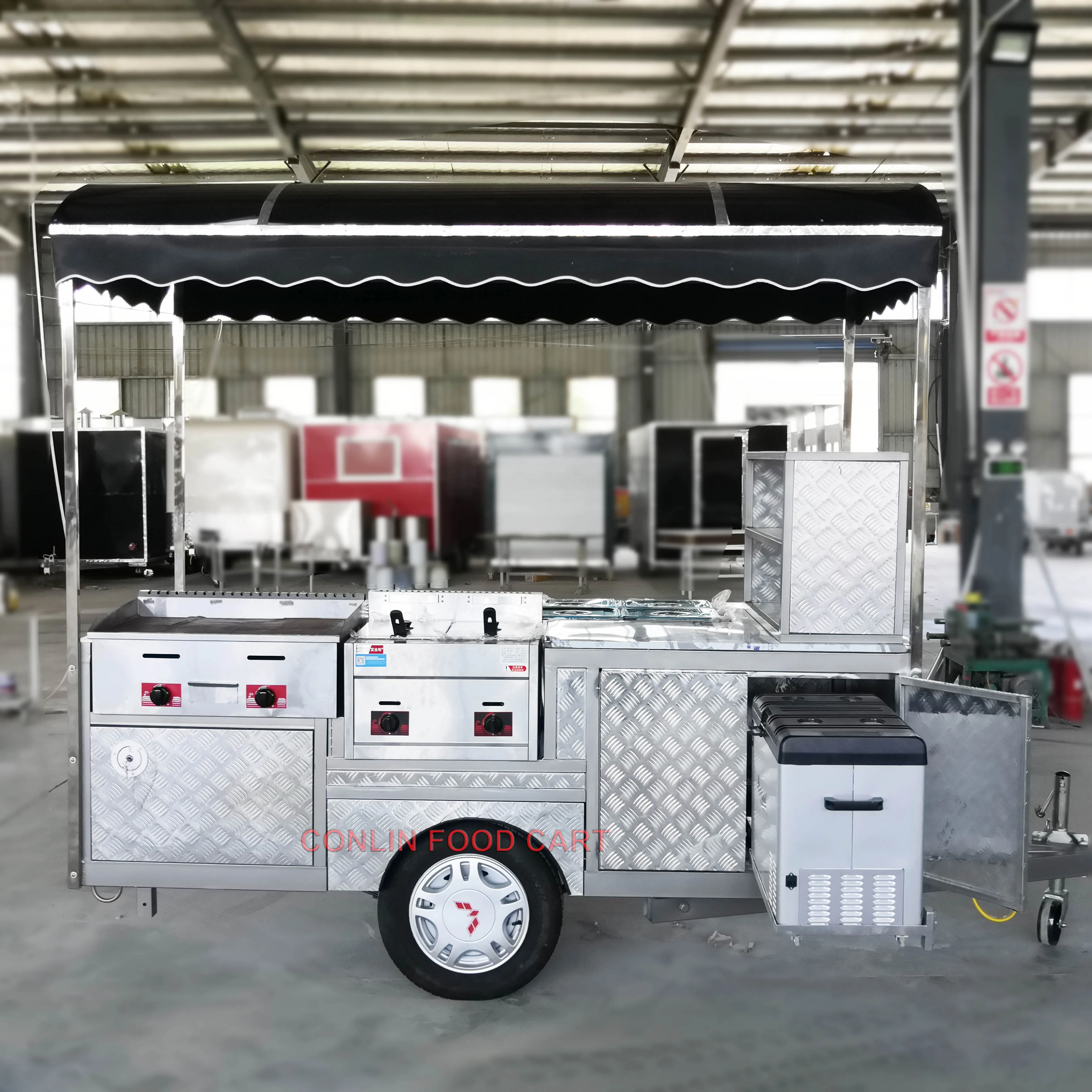Factory Price Concession Stand Cart Stand Commercial Churros Commercial ...