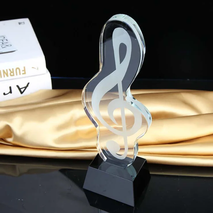 Music Note Crystal Trophies Awards Mh-j0936 - Buy Crystal Awards ...
