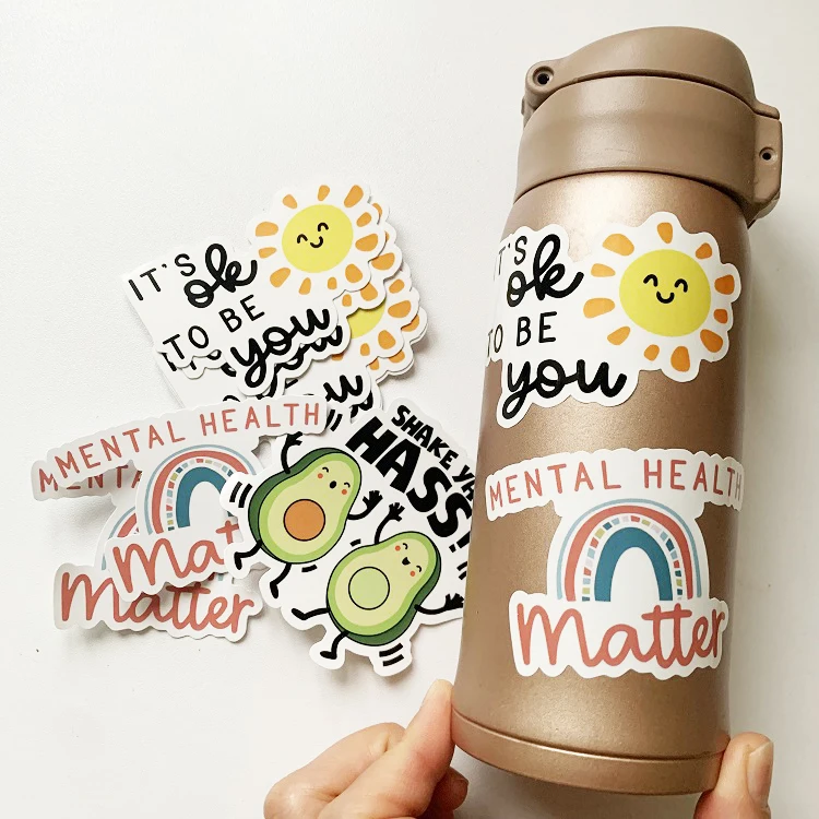 Custom White Waterproof Vinyl Stickers - Digital Printing