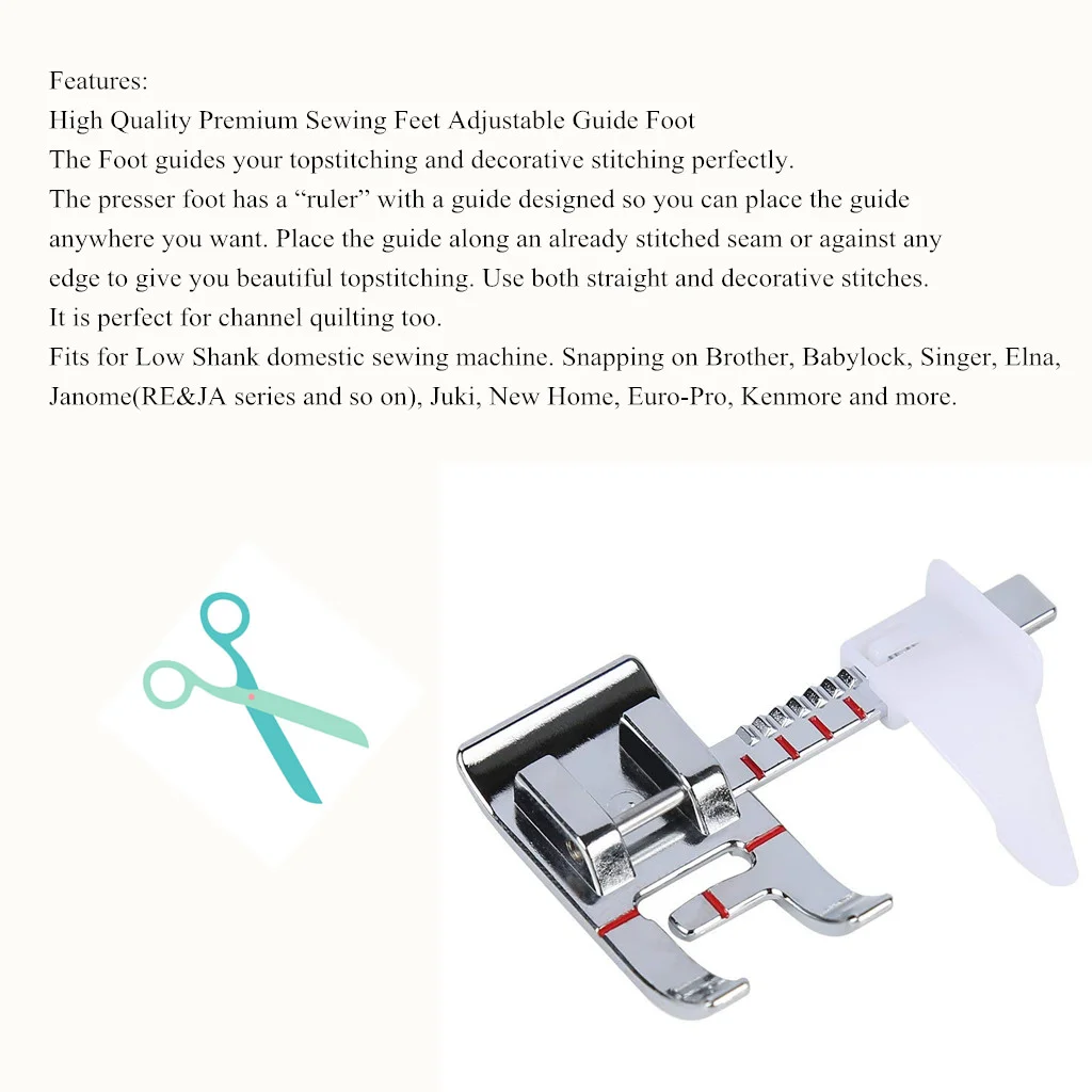 Adjustable Guide Foot - Enhance Your Sewing Experience