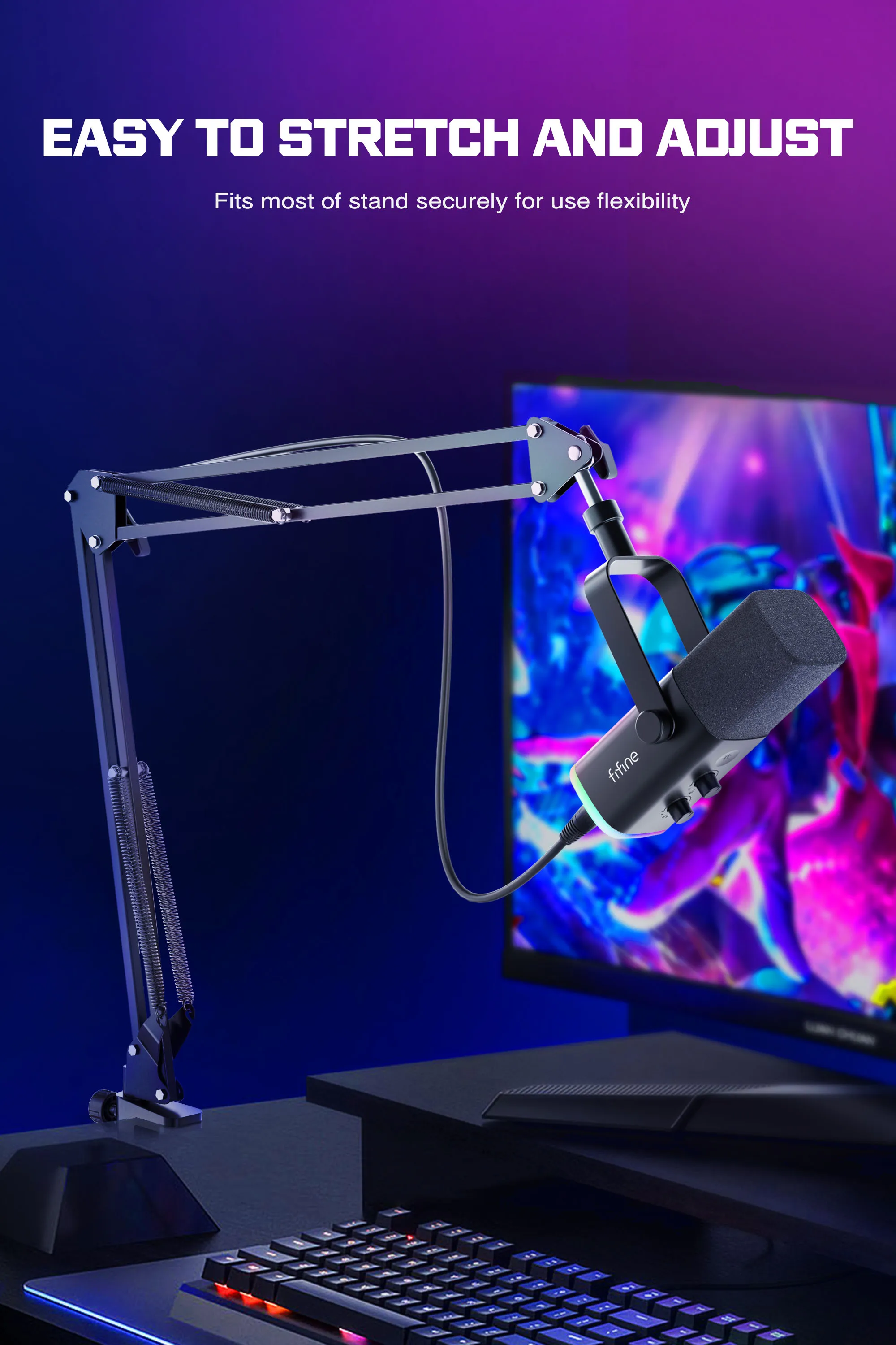 Fifine AM8T Gaming Microphone - Professional Live Streaming