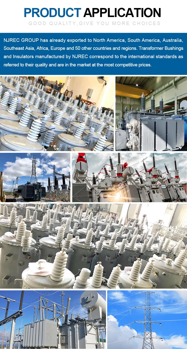 ANSI Bushing 15 KV HV/LV Voltage Bushing 4 Hole Porcelain