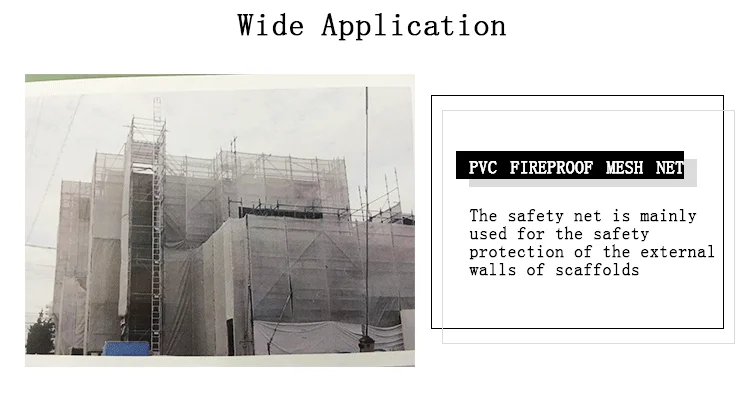 Japan Standard Pvc Fireproof Safety Net For Construction Safety Netting ...