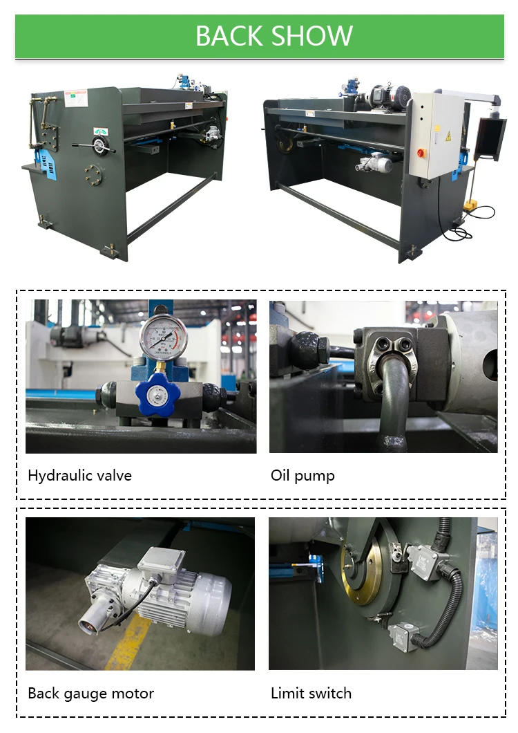 Metal Sheet Working Guillotine Shear Qc12k- 6*2500 - Buy Small Cnc ...