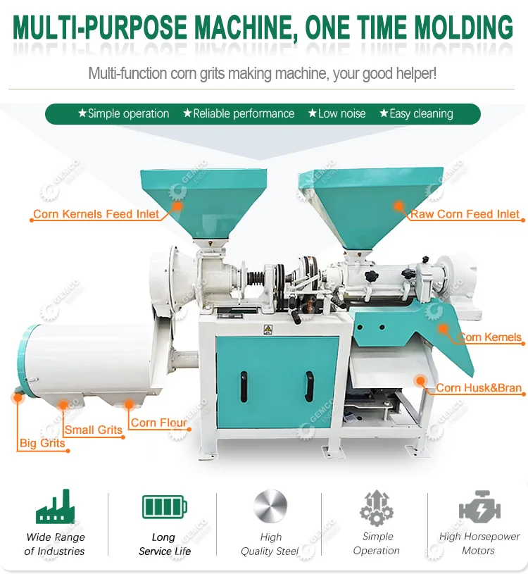 Newly Developed Electric Maize Corn Grits Making Machine For Small ...