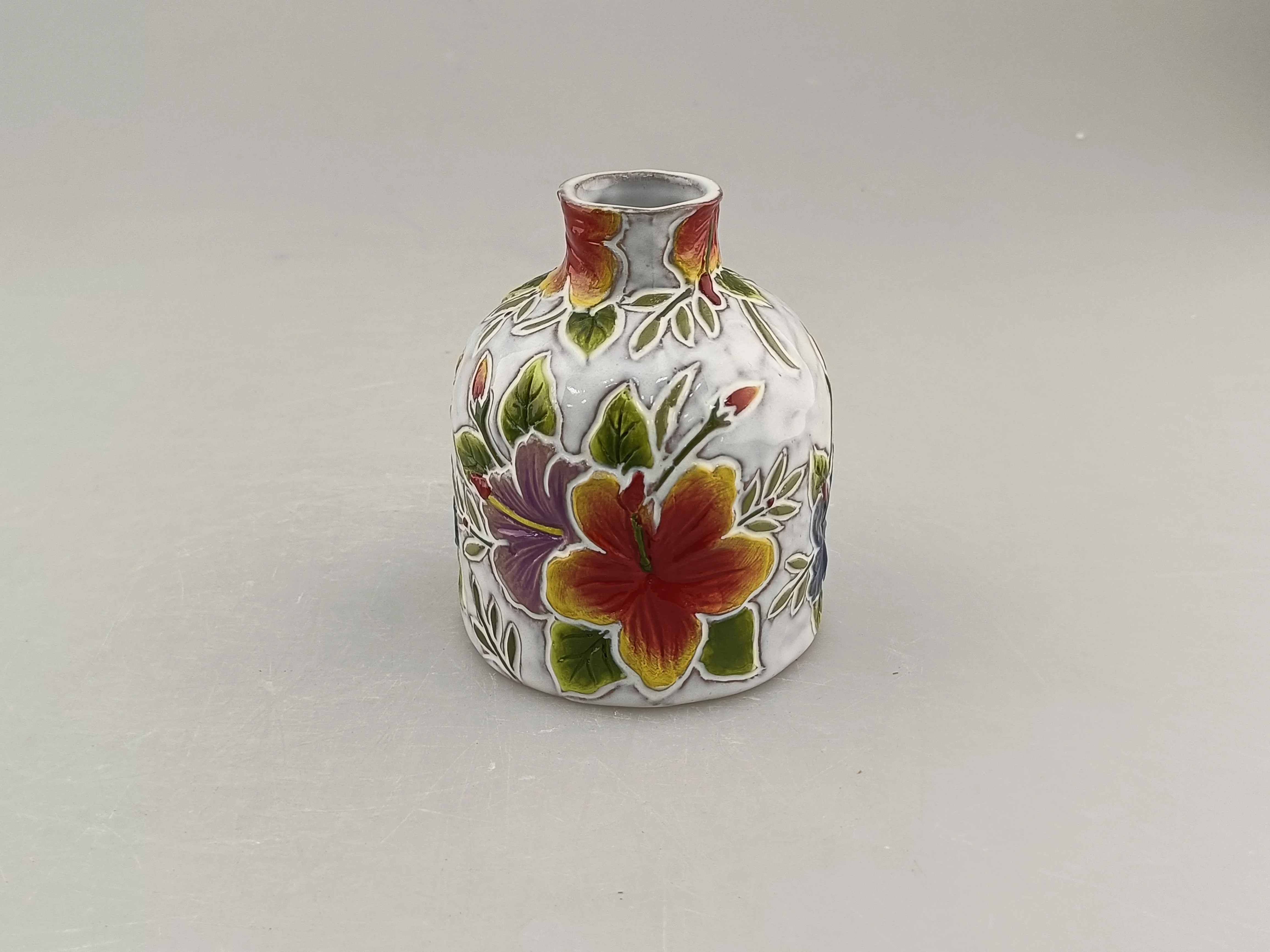 Hs Flower Series Painted Ceramic Sets,Three Flower Vases,Decorative ...