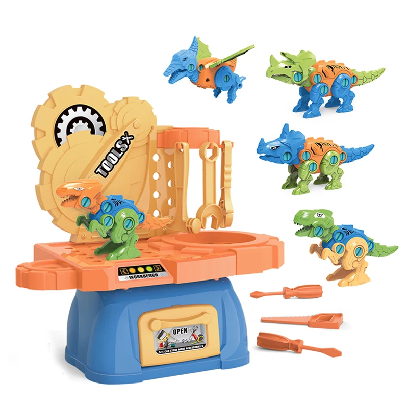 Diy Assembly Disassembly Tools Dinosaur Toy Play Set For Children With ...