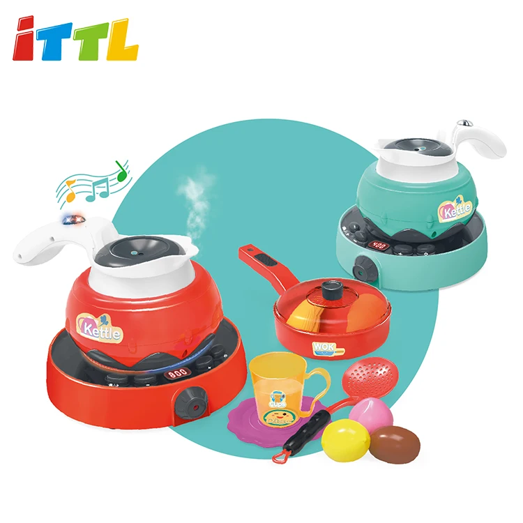 Classy Emulation Induction Cooker Kettle Combination Toys Kitchen Play ...