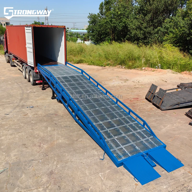 Container Loading Ramp Mobile10ton 12ton Dock Yard Ramp Mobile ...