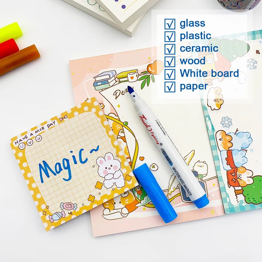 Magical Water Painting Pen Floating Ink Pens Set Erasable Whiteboard ...