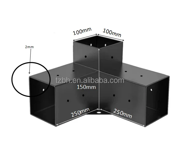Pergola Kit - Durable 3-Way Corner Brackets for DIY Wood Works