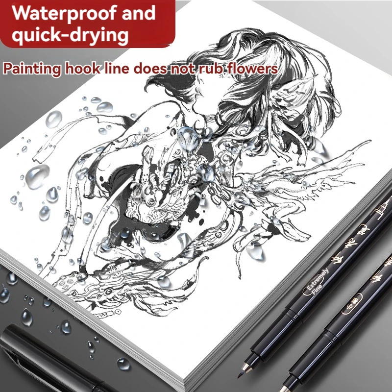 Deli 75514 High Quality 12 Fine Arts Soft Pen Calligraphy Practice Pen ...