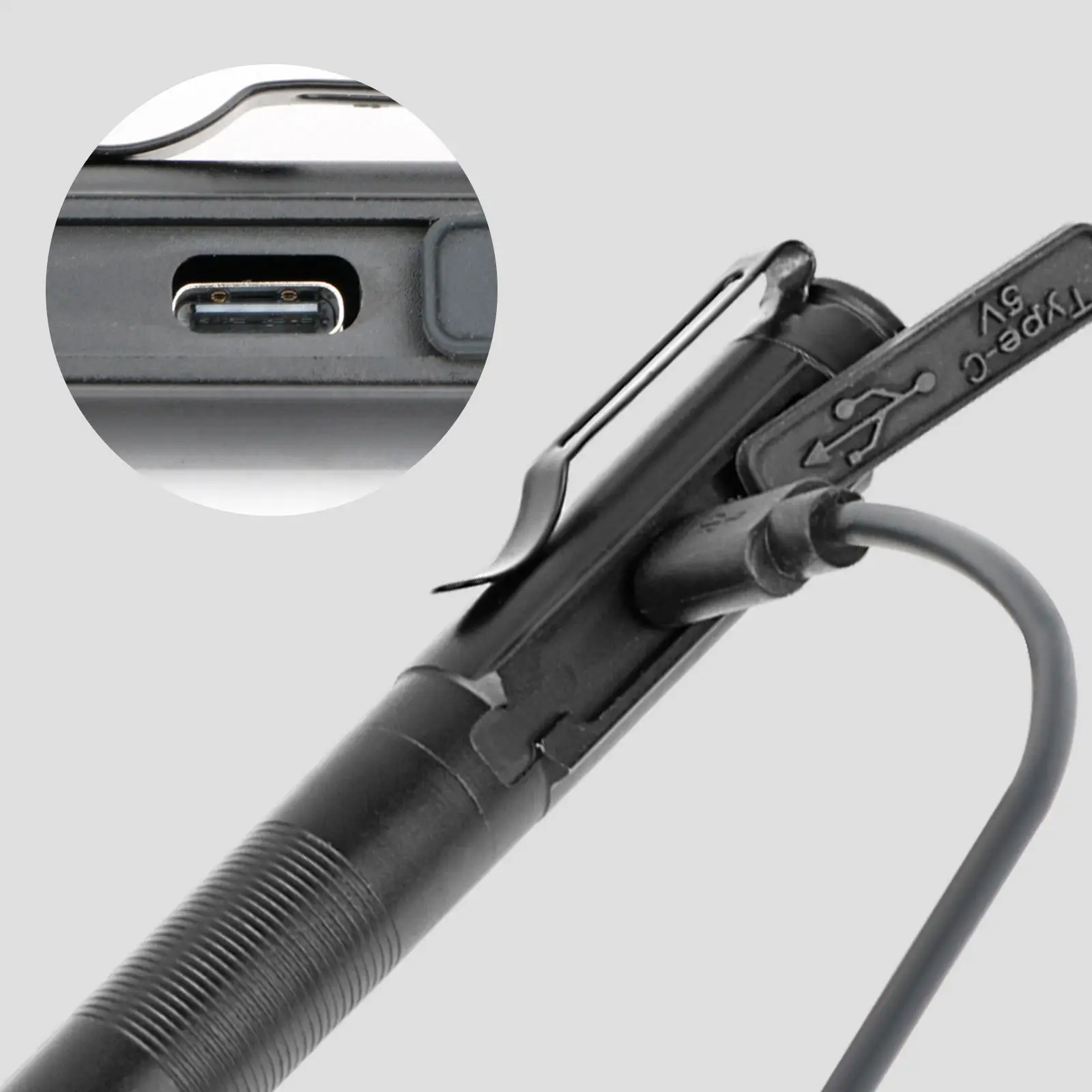 Mini Medical Flashlight for Doctor Nurse USB XPE LED White Light Pocket ...