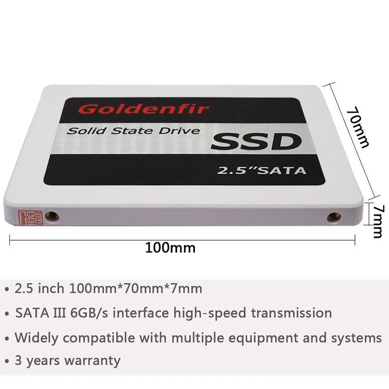 Goldenfir White/Black 120GB 128GB 240GB 256GB 360GB 480GB 500GB 512GB ...