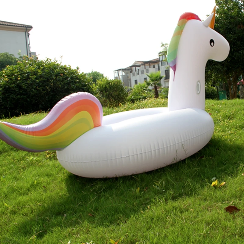 Kids Colorful Large Inflatable Water Wheel Float Swimming Pool Rainbow ...