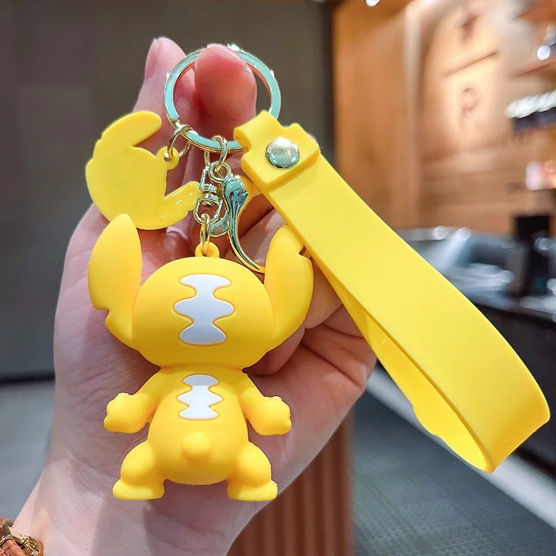 Cartoon Stitch Keychains Doll Key Chains Lovely Car Pendant Cartoon ...