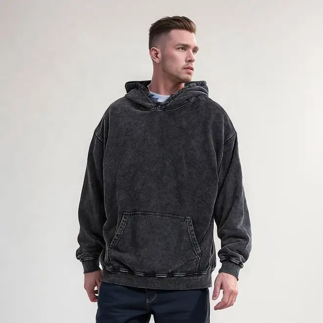 Double Hood Oversized Heavyweight Fleece Hoodie for Men | Quickshow OEM ...