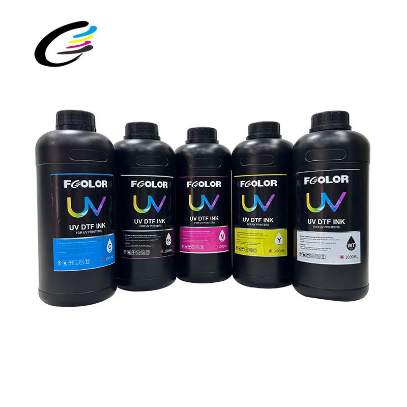 FCOLOR UV DTF Ink - High Density LED UV Ink for Digital Printing