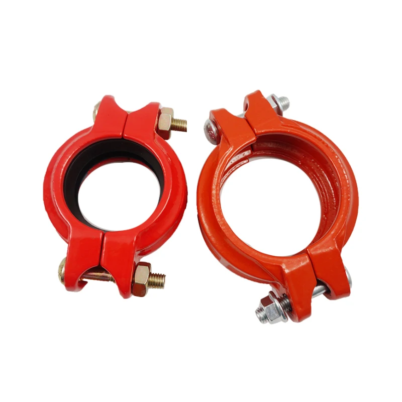 Ductile Iron Pipe Grooved Flexible Coupling Pipe Connected Clamp Joints ...