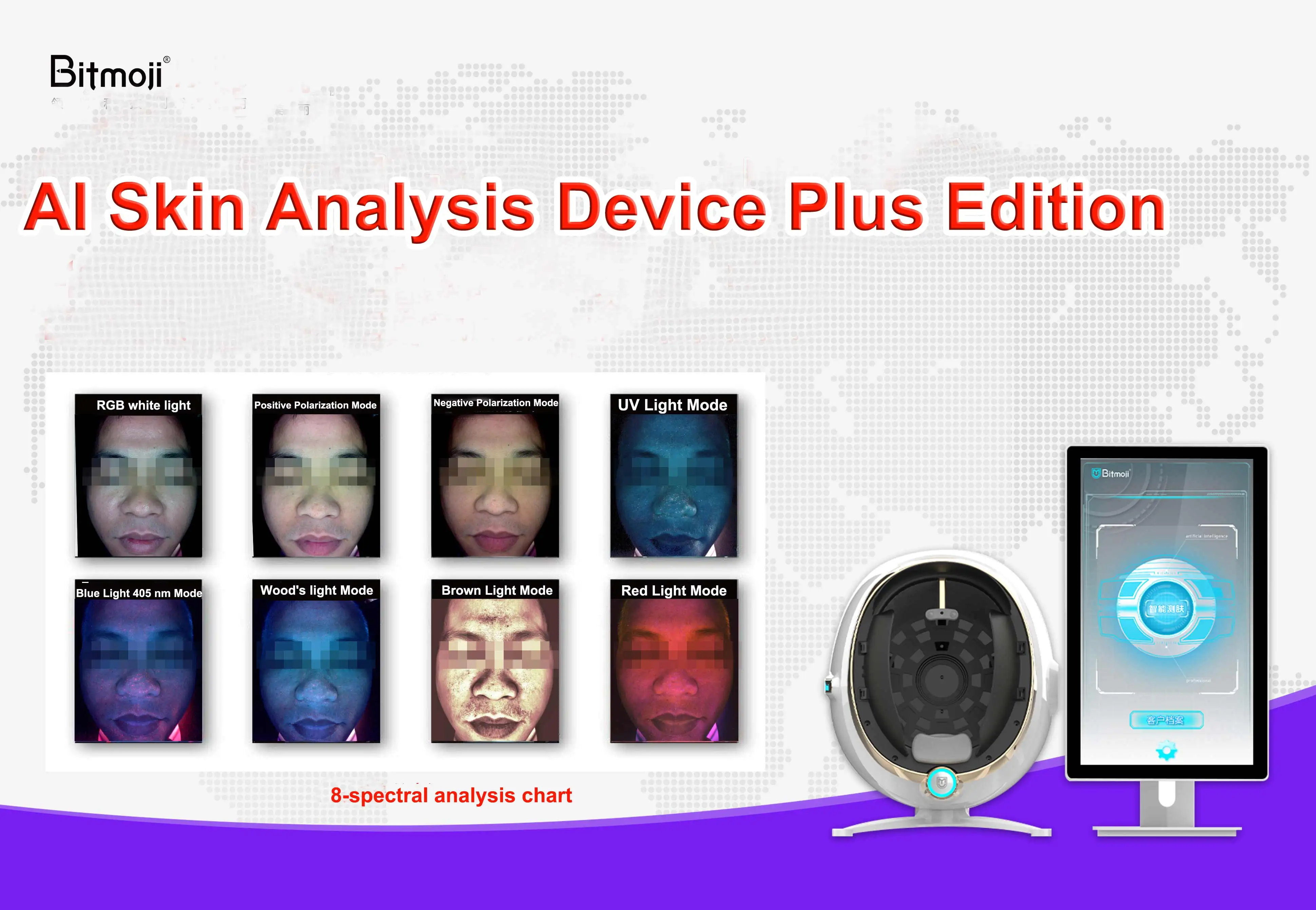 Bitmoji Skin Analysis Machine - Professional 21.5 Inch Equipment