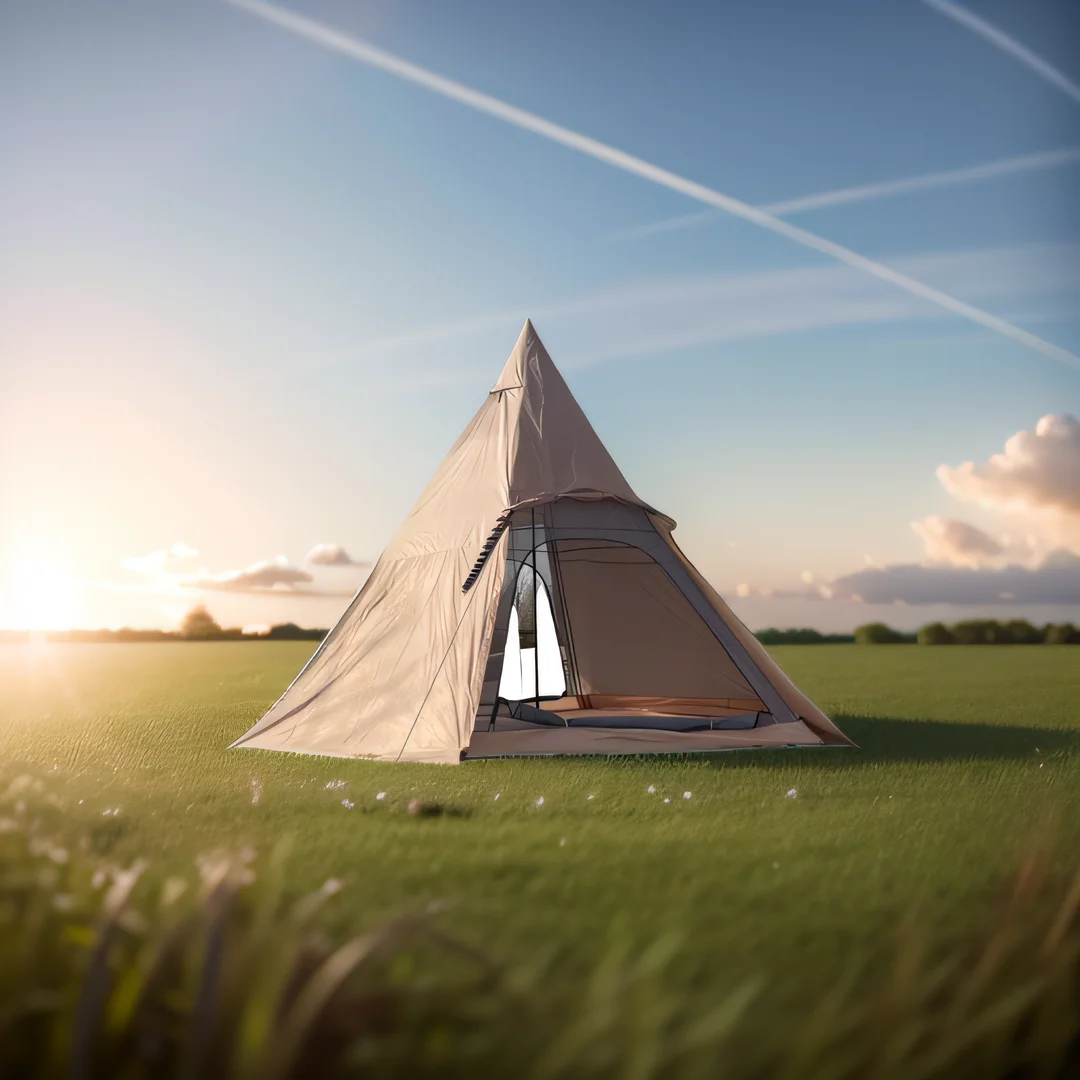 4.2m*3.6m*3m Indian Tipi Tent Cotton Canvas Pyramid Camping Tent Cotton ...