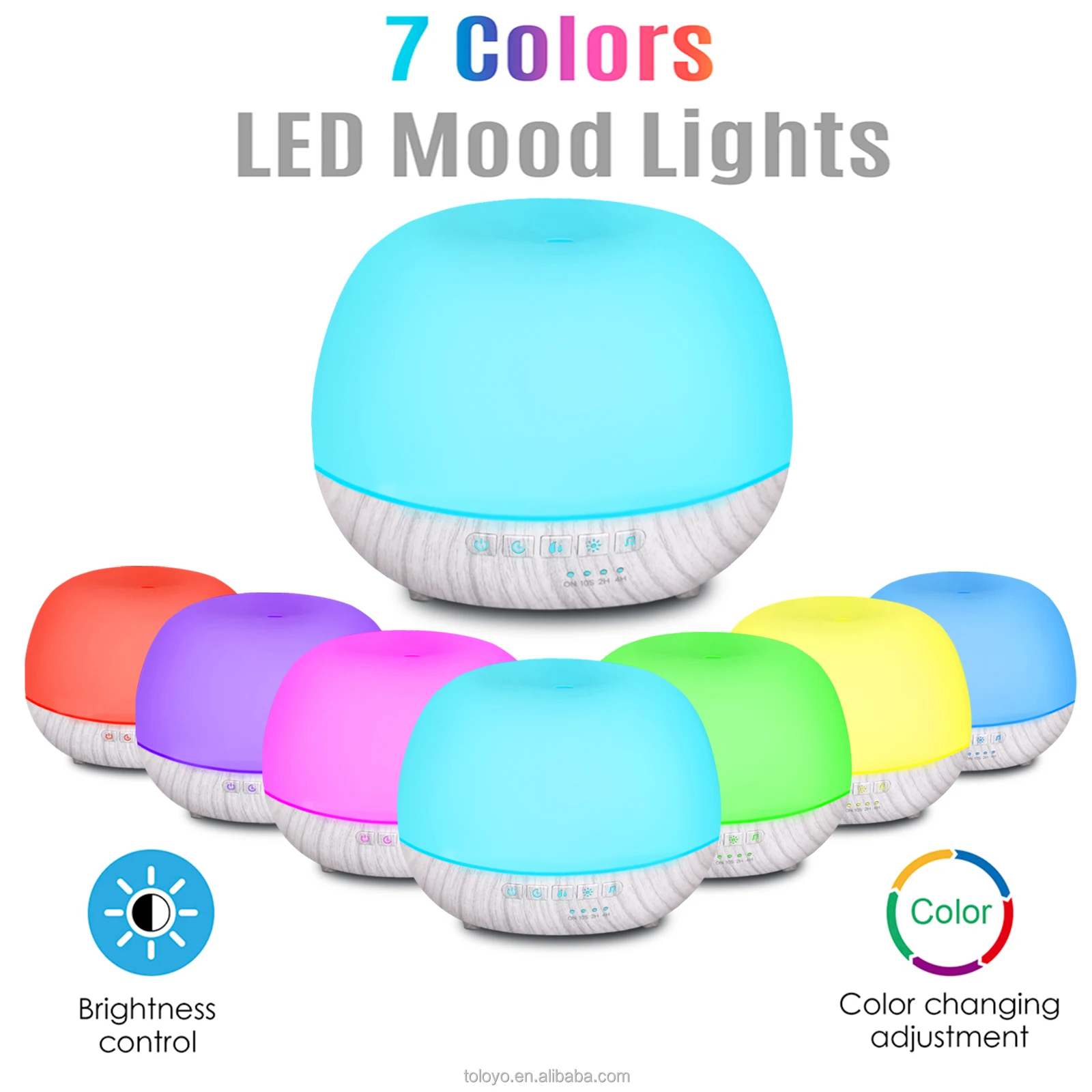 Factory Bluetooth Speaker RGB Led Light Remote Control Humidificateur ...