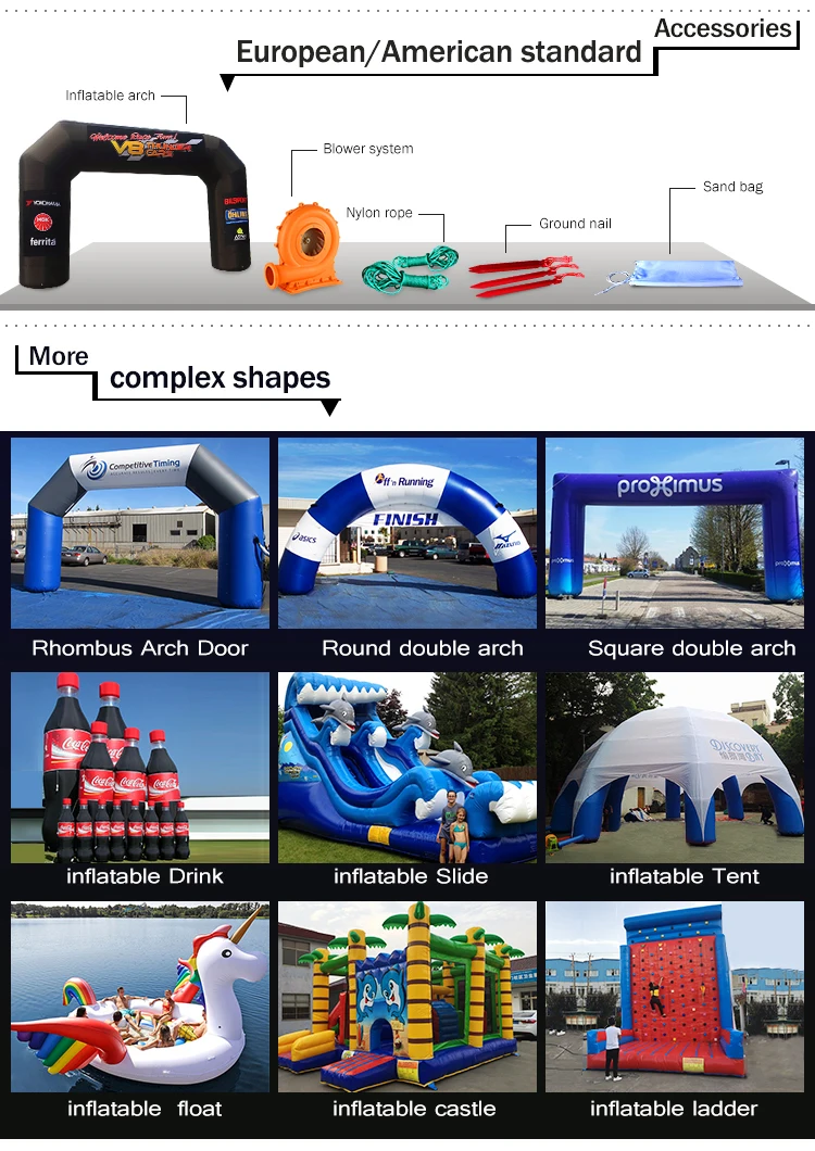 Custom Outdoor Inflatable Balloon Arch For Events Giant Inflatable ...