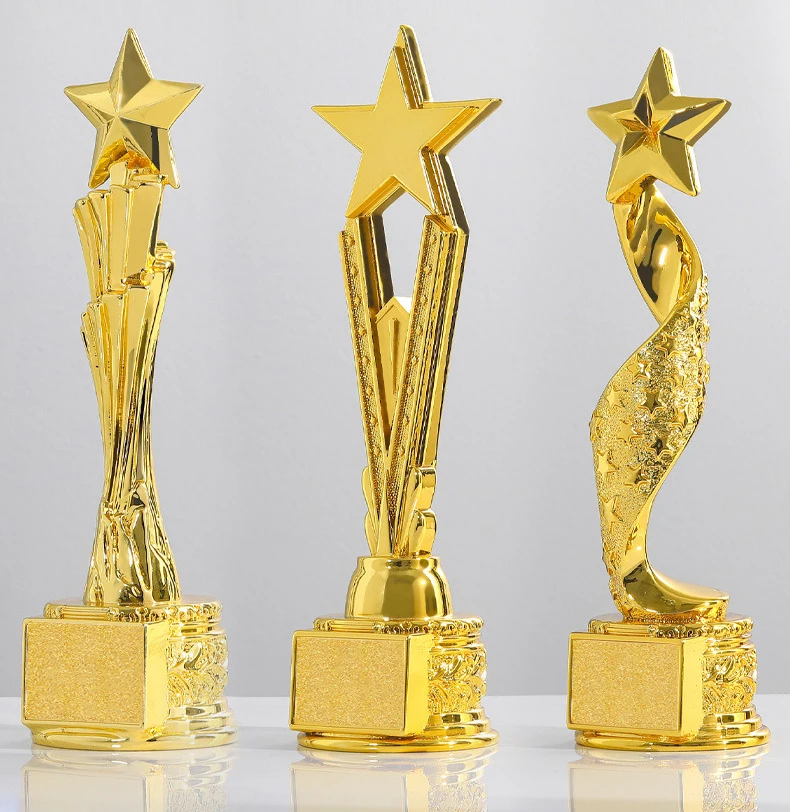 Custom Crystal Resin Metal Trophy Cups - Award Soccer Gold Trophies