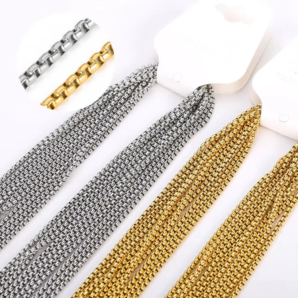Premium Stainless Steel Link Chain Necklace 18K Gold Plated