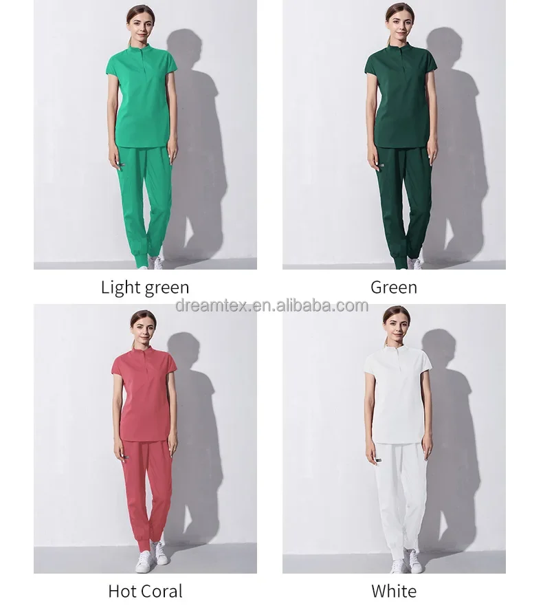 Customized OEM logo Scrub Suit v Neck Doctor Hospital Uniforms Suits ...