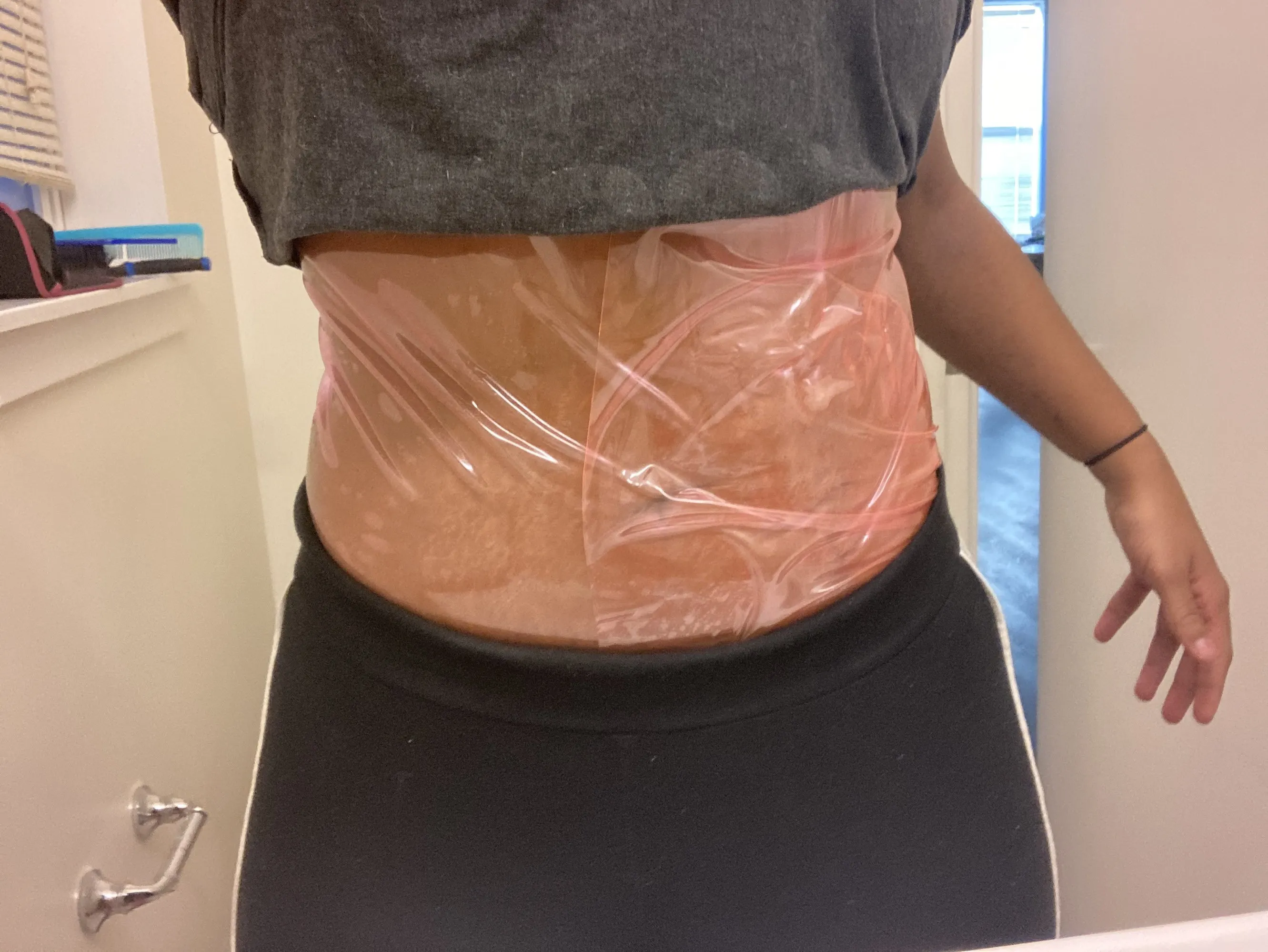 Custom Reusable PVC Sauna Sweat Belly Tummy Slimmer Belt