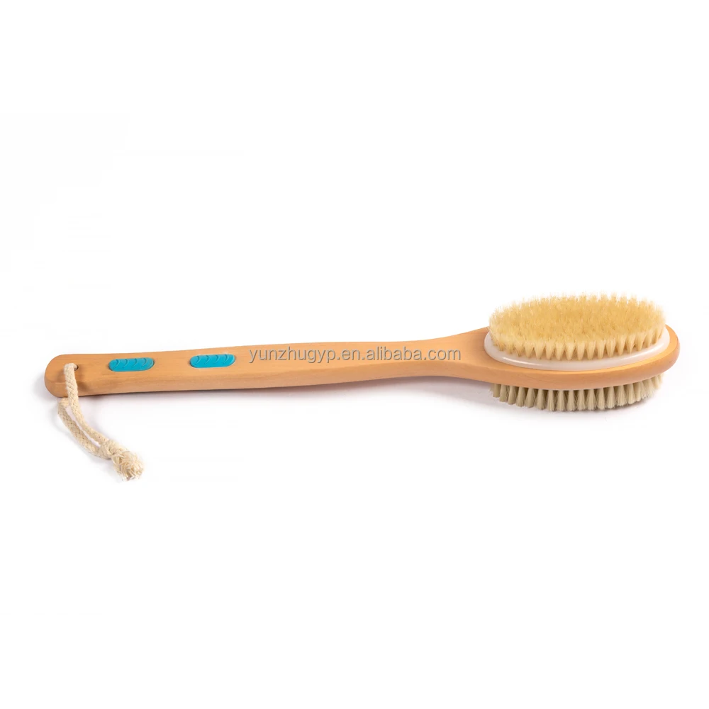 Metene Shower Brush With Soft and Stiff Bristles, Bath Dual-Sided Long ...