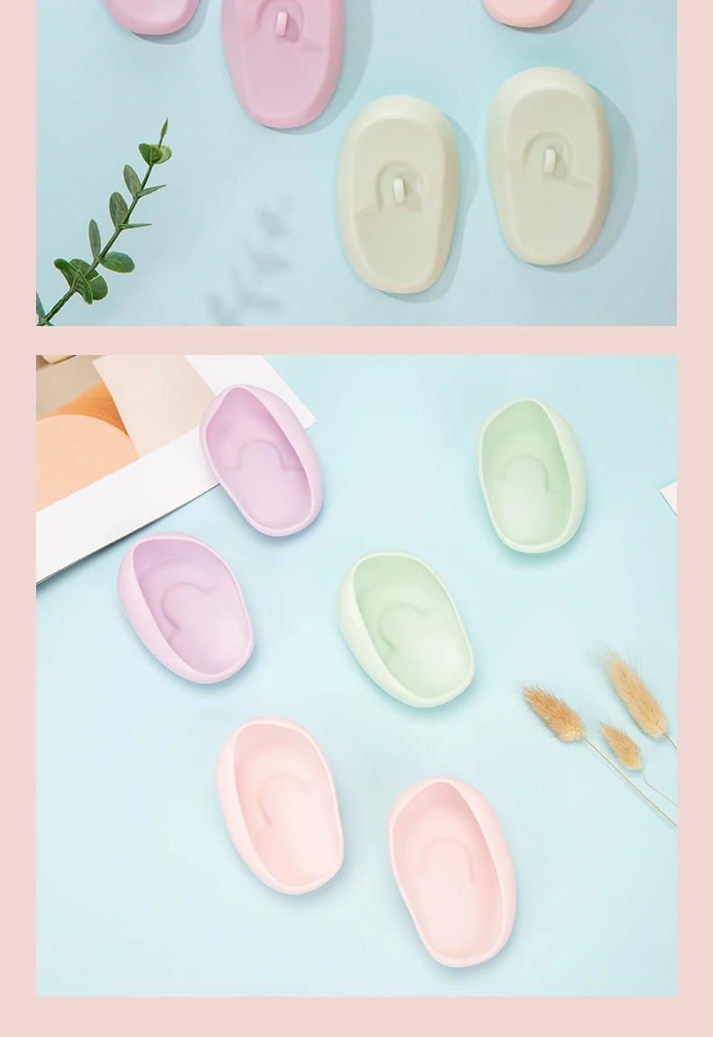 Reusable Soft Hairdressing Ear Caps - Waterproof & Heat Resistant