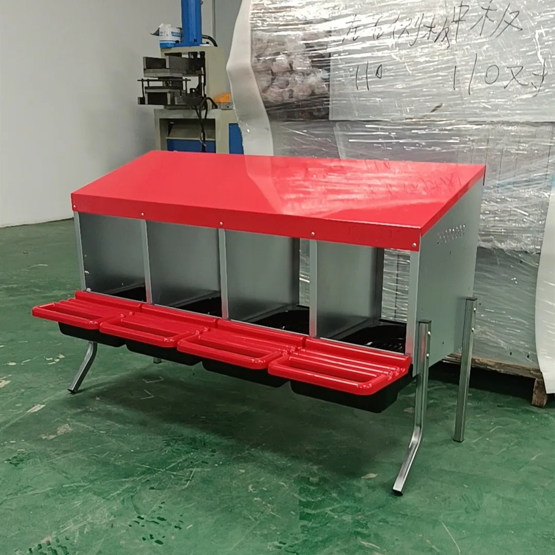 4 Rooms Chicken Nesting Boxes For Hen Laying Eggs Metal Nest Box With ...