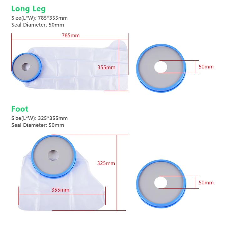 Soft Material Leakproof Waterproof Plaster Cast Cover For Adult Short ...