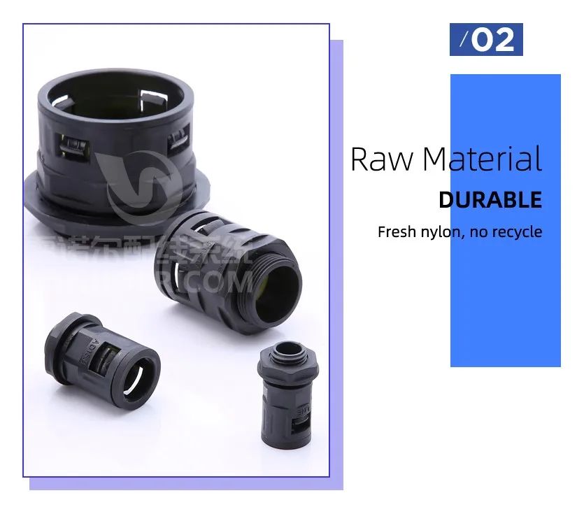 PA Nylon Plastic Electrical Quick Screw Plug Straight Connector Fitting ...