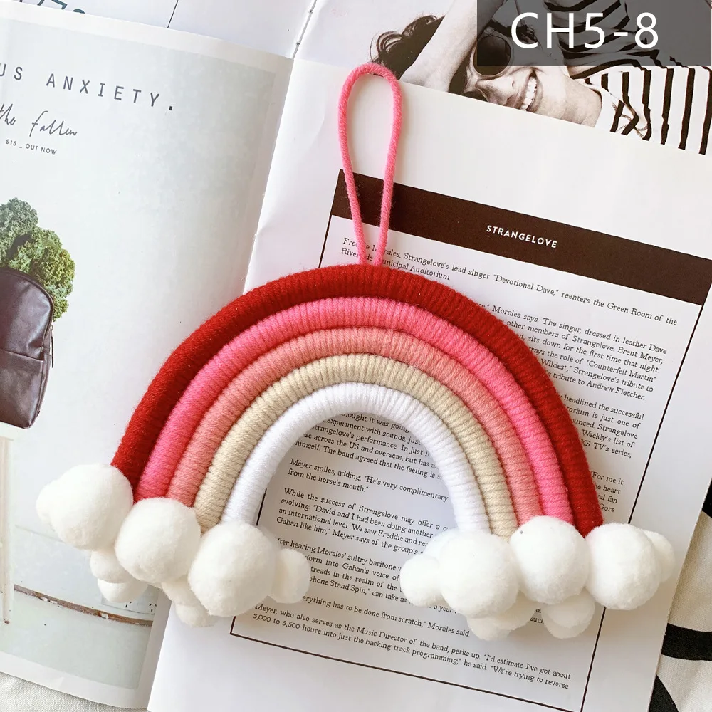 Nordic Cloud Rainbow Raindrop Wall Hangings Decoration For Kid Girls ...