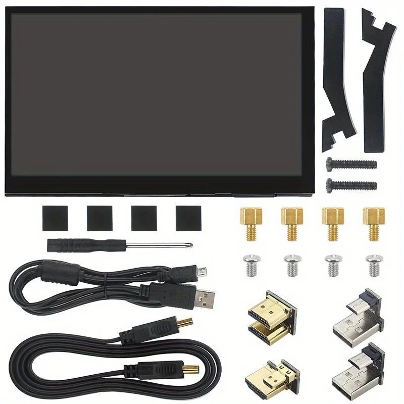 7 Inch Raspberry Pi 4 Touch Screen 1024x600 Ips Lcd With Speaker For ...