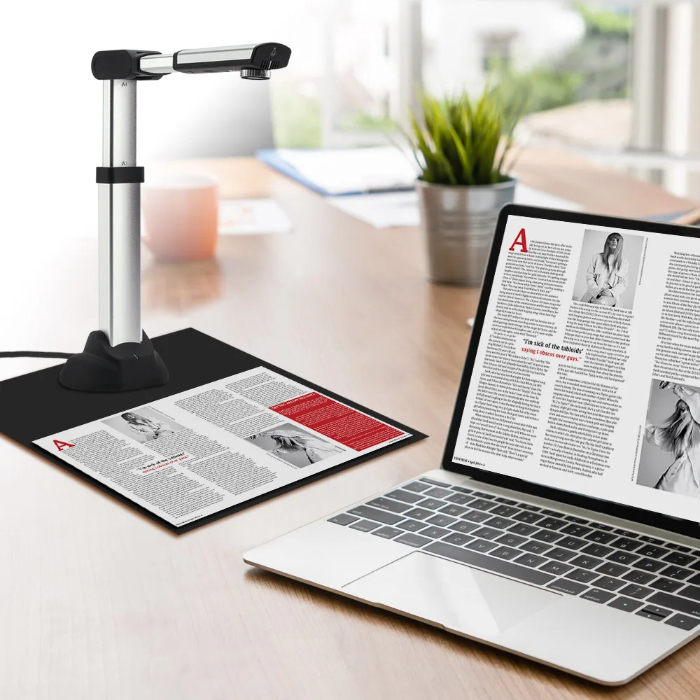 Digitization High Speed Portable Automatic18mp Book Scanner A2 Document ...