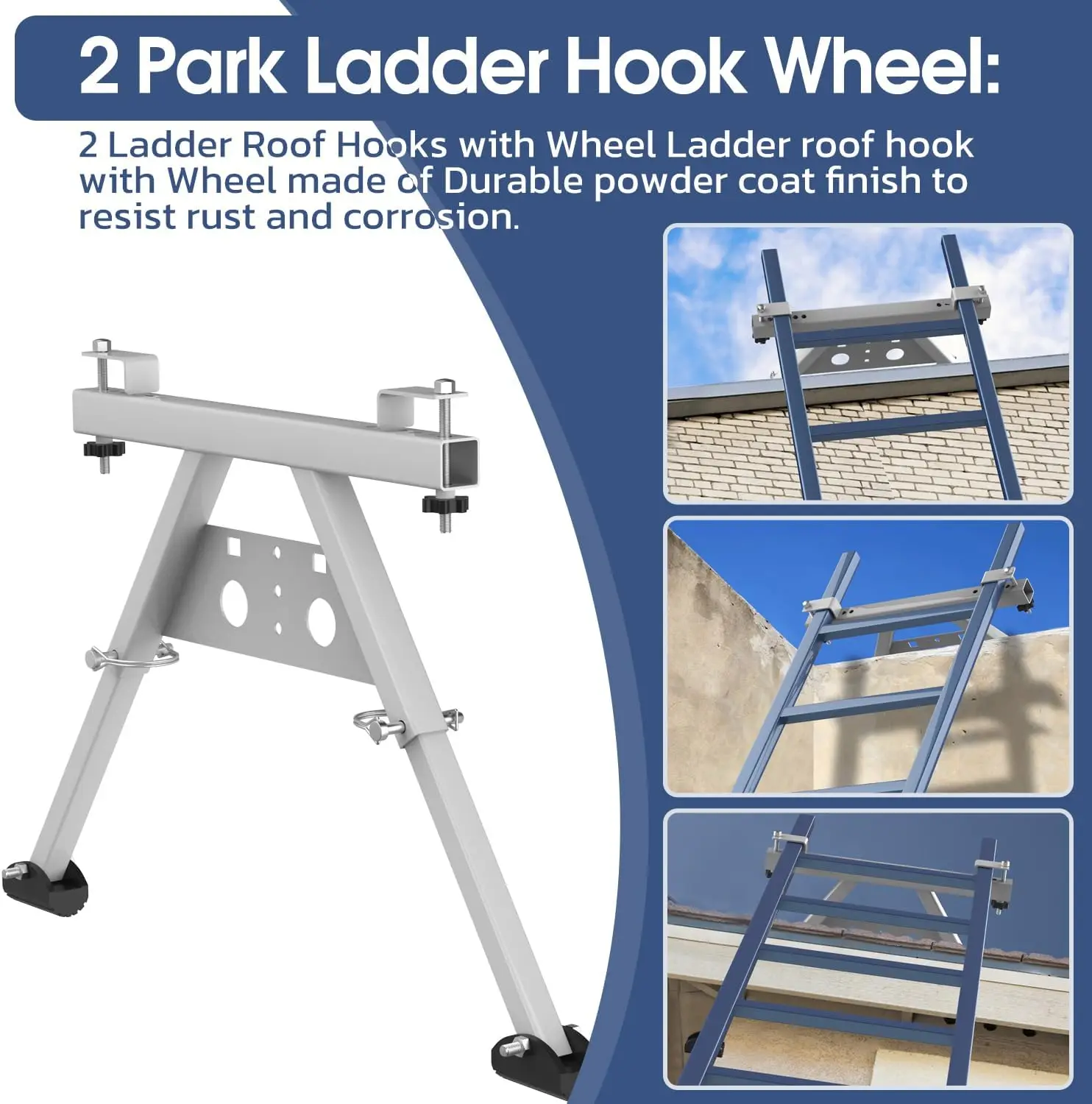 Jh-mech Adjustable Length Ladder Standoff For Roof With Anti-slip ...