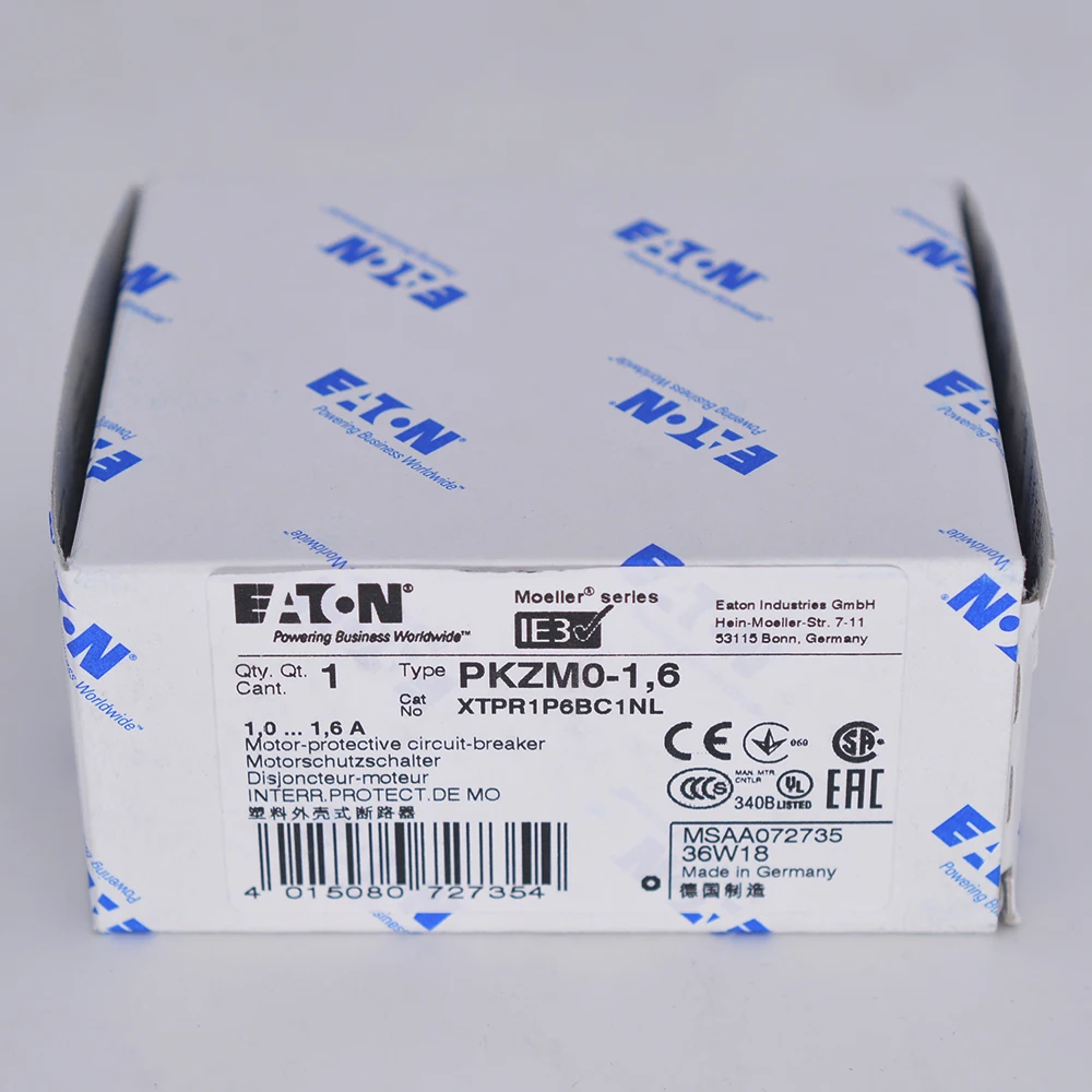 Pkzm0-1.6 Electronic Circuit Breaker Pkzm0-1.6 72735 Motor Protection ...