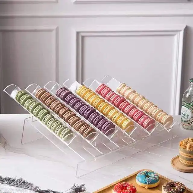 Acrylic donut display stand macaron biscuit cookie racks dessert tray ...