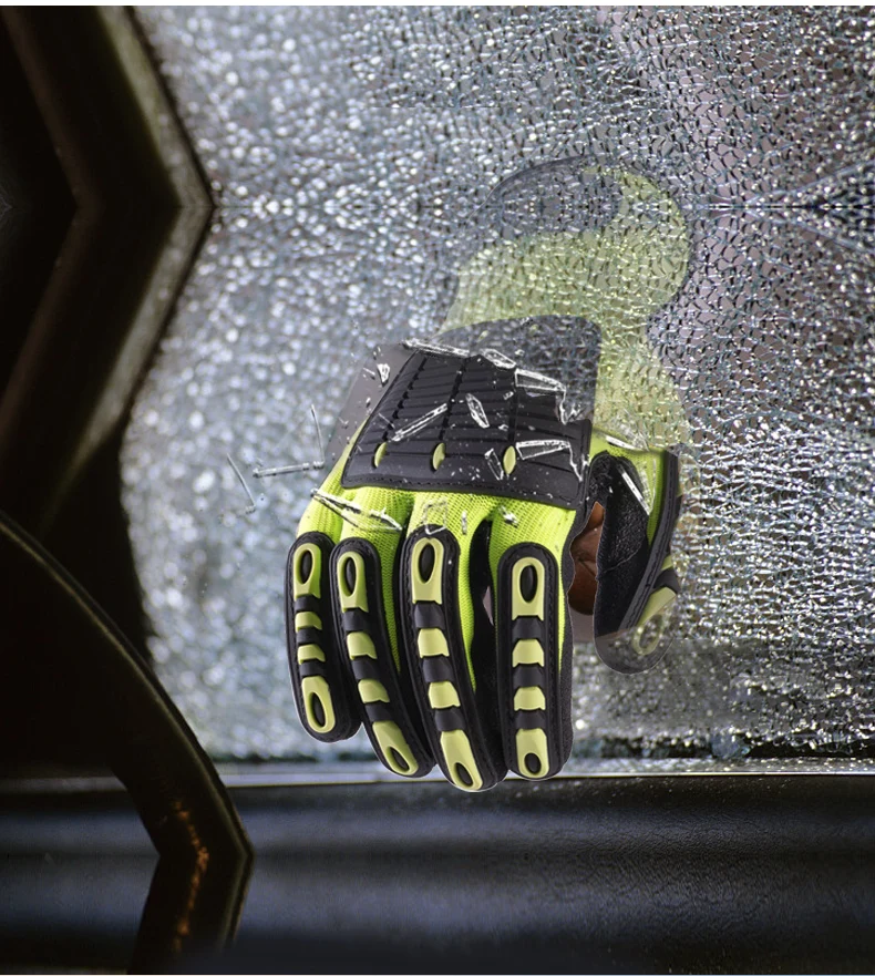 Oil And Gas Mechanic Anti Impact Waterproof Working Safety Impact Hand ...