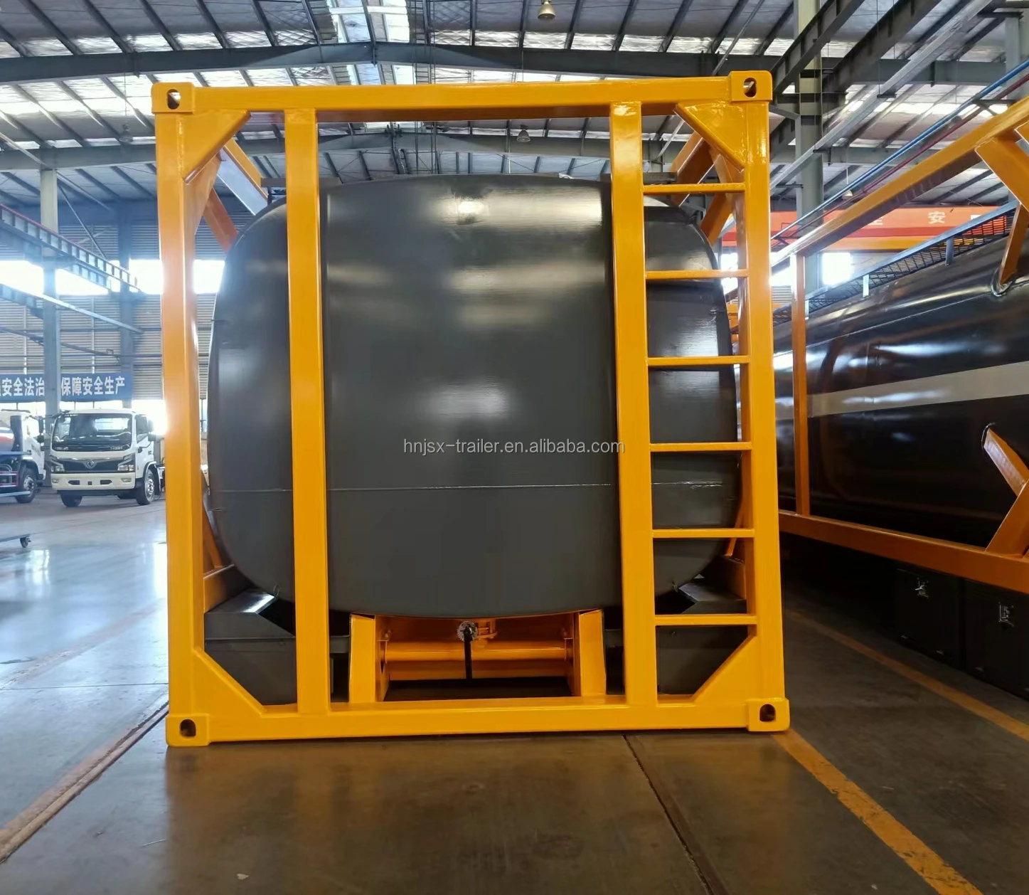 Cylinder 20ft 25cbm Alcohol Tank Container With Forklift Slot For Sale ...