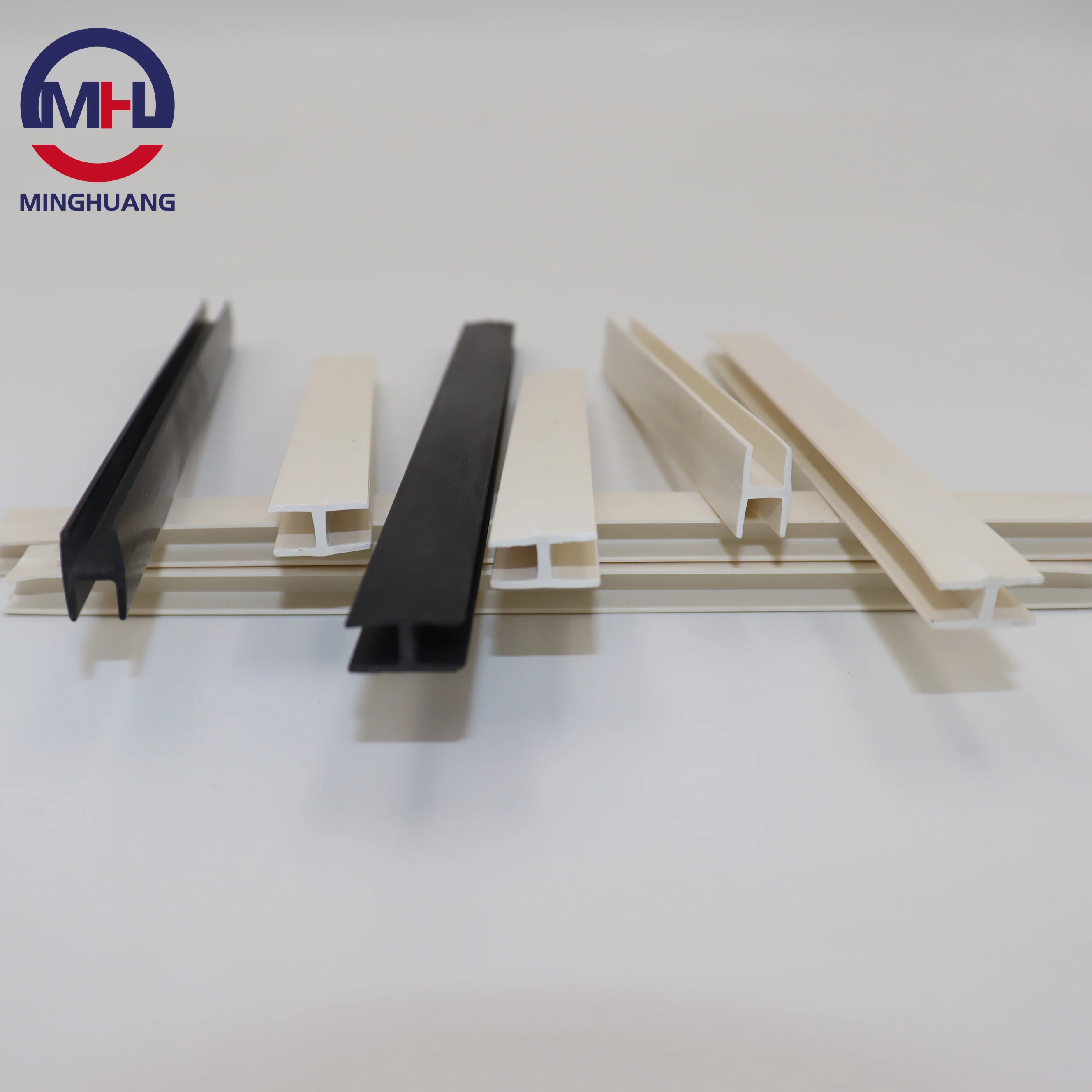 Customized H Shape Channel Plastic Extruded Profile Pvc Profiles - Buy ...