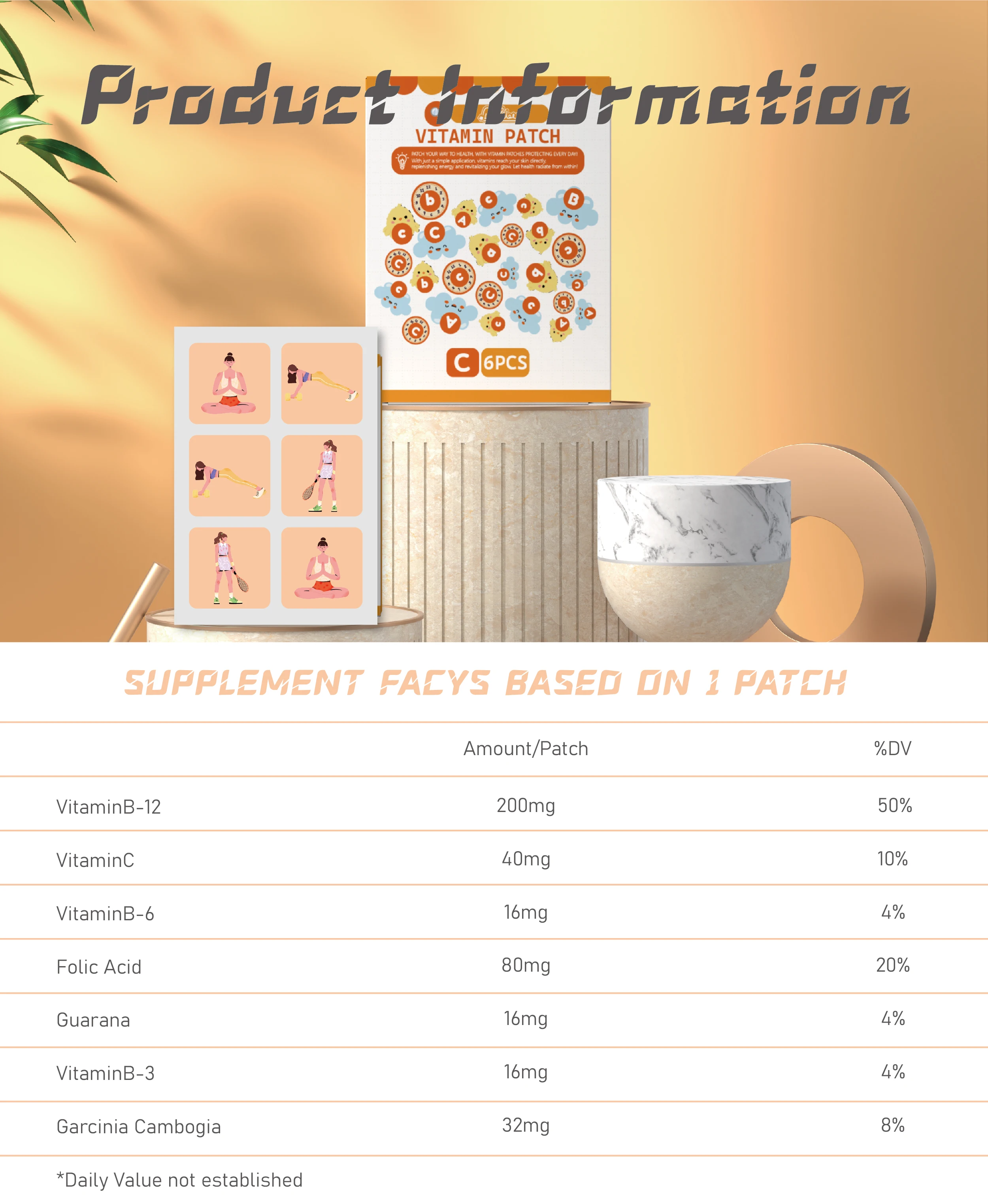 Dotdot Vitamin B1 and D Patches for Pain Relief and Energy Support ...