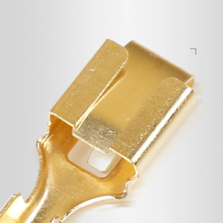 Customized Copper Brass Electrical Terminal Stamping Parts Female Crimp ...