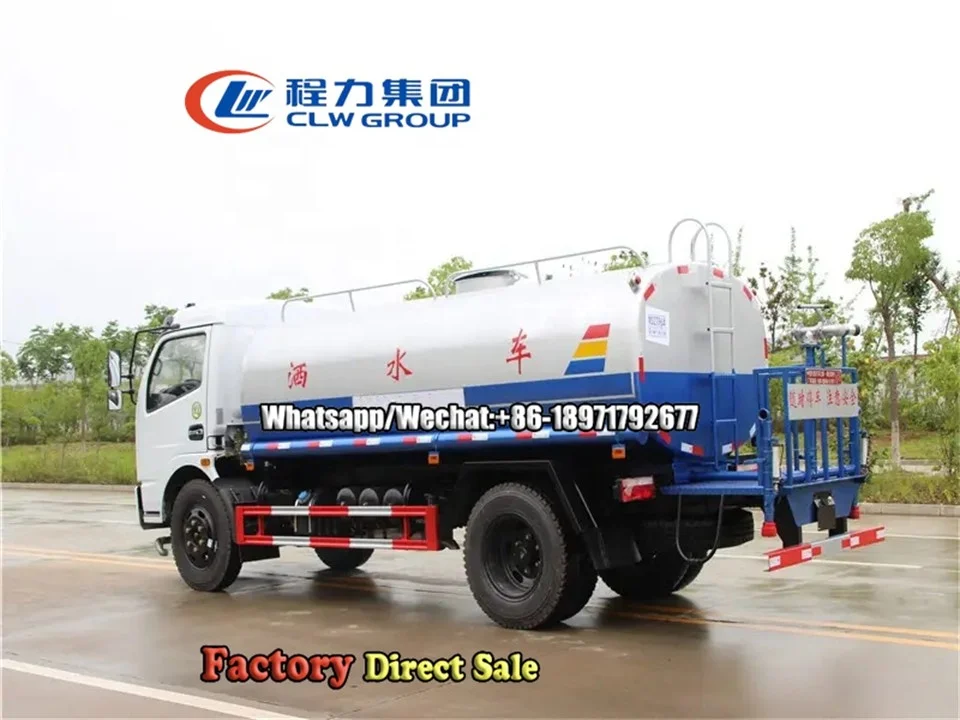 Dongfeng 8000 Liters Water Tank Truck 4x2 Mobile Water Tanker Transport ...